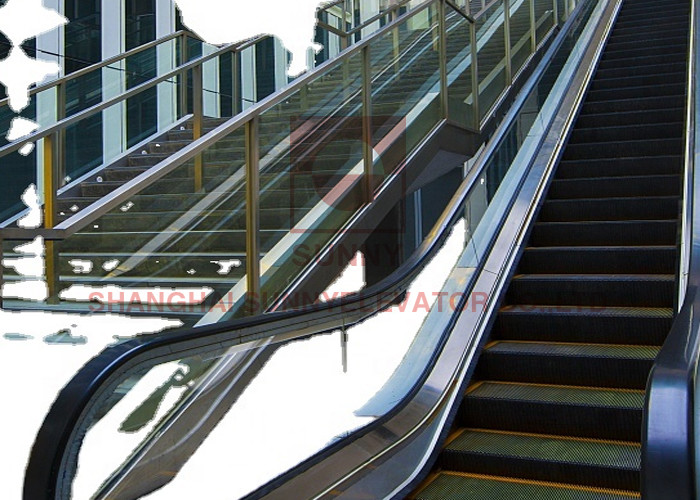 1000mm Langkah Lebar Ramp Shopping Mall Eskalator Operasi Track Lanjutan