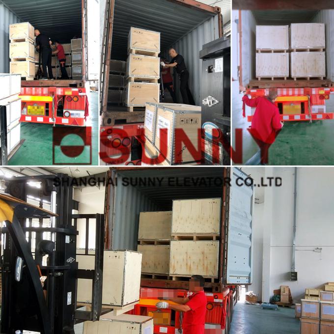 Kecepatan 1 ~ 2m / S Mesin Traksi Gearless / Motor Untuk Suku Cadang ...